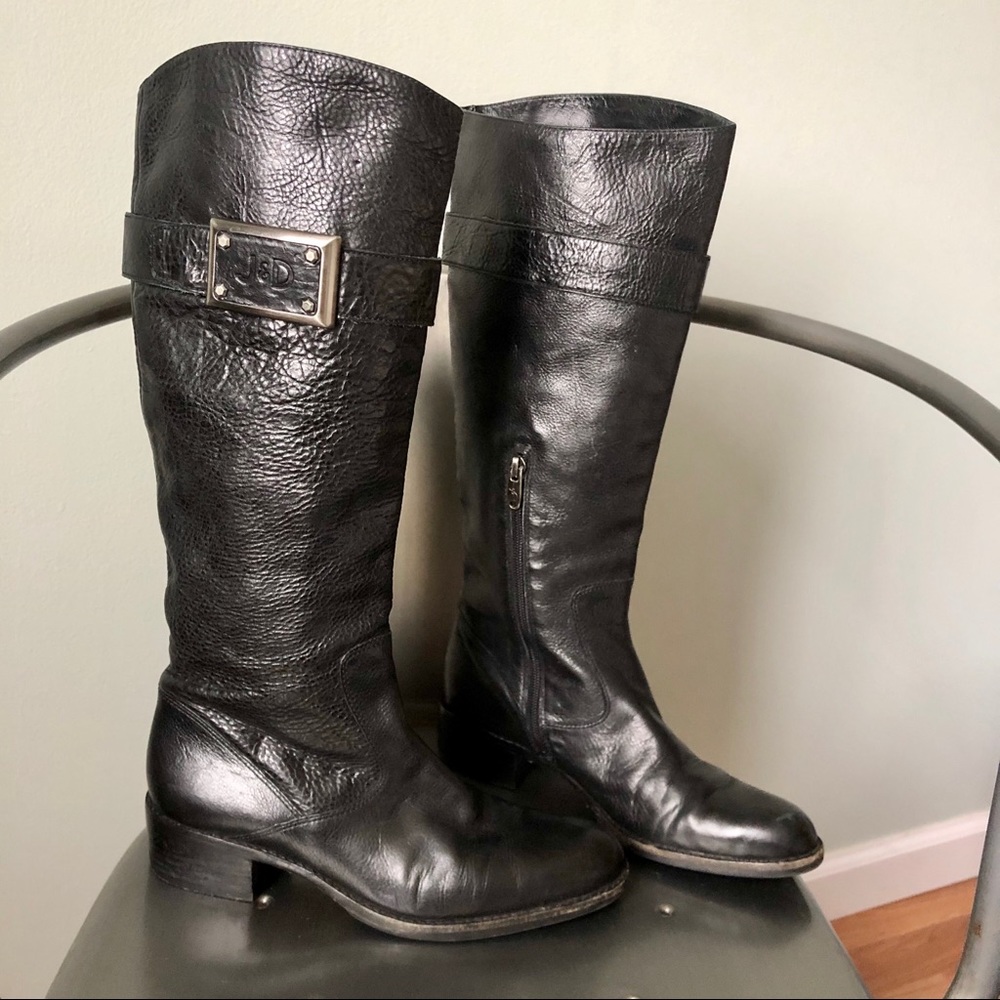 Joan & David Tall Leather Riding Boots - Gem